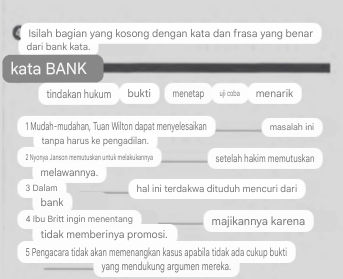 Isilah bagian yang kosong dengan kata dan | StudyX