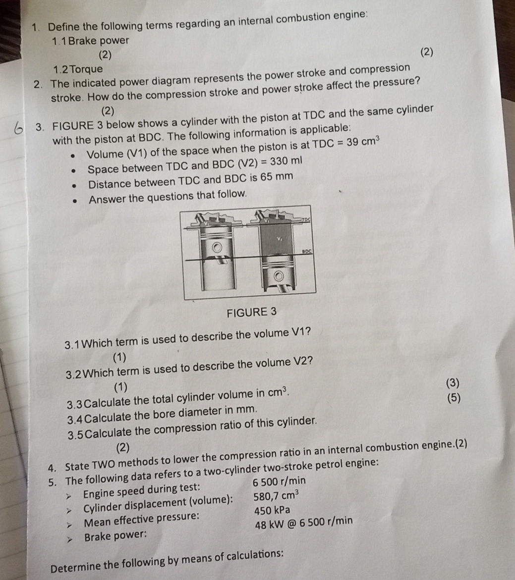 1. Define the following terms regarding an | StudyX