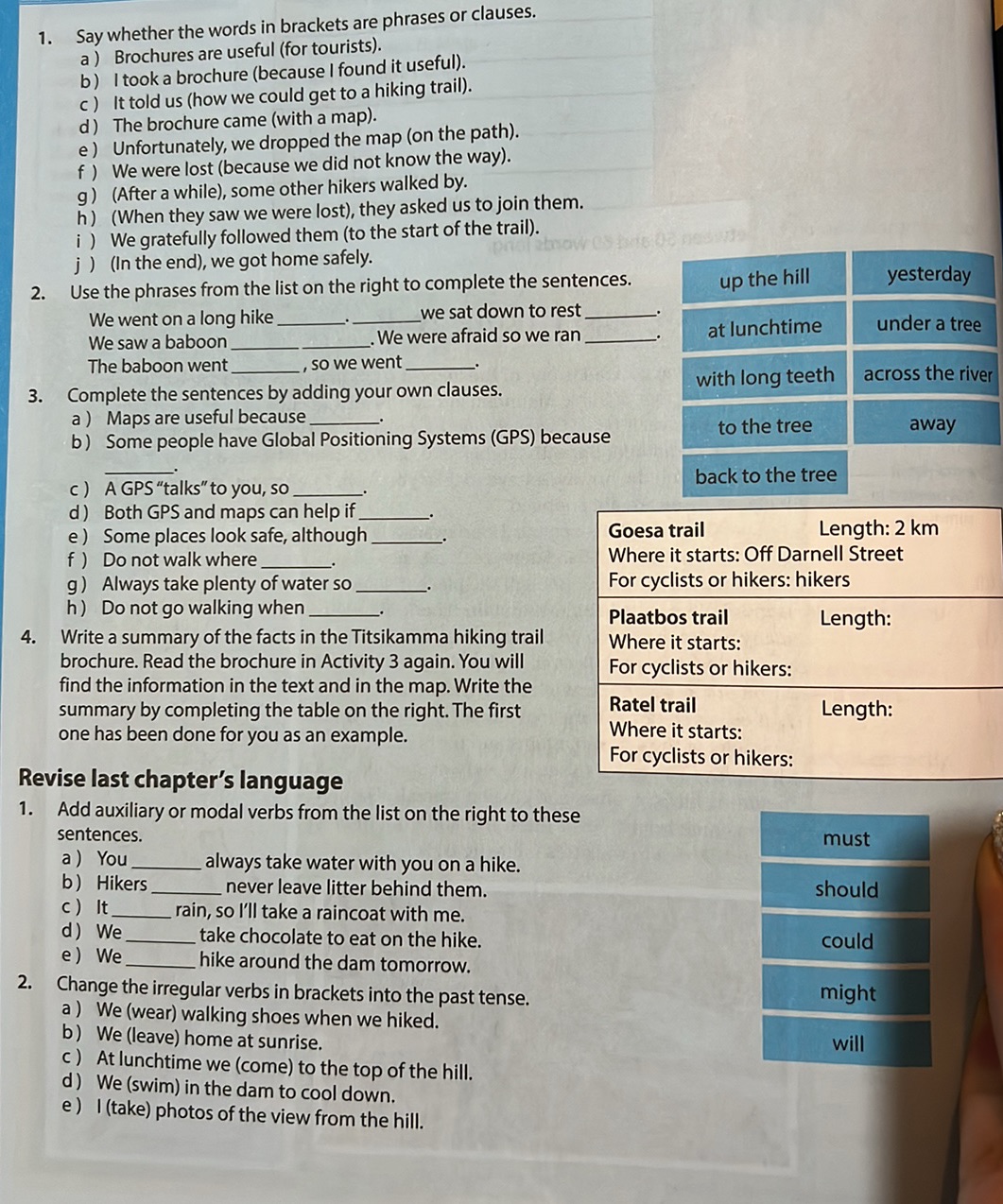 1. Say whether the words in brackets are | StudyX