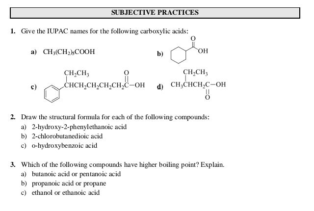 1. Give the IUPAC names for the following | StudyX