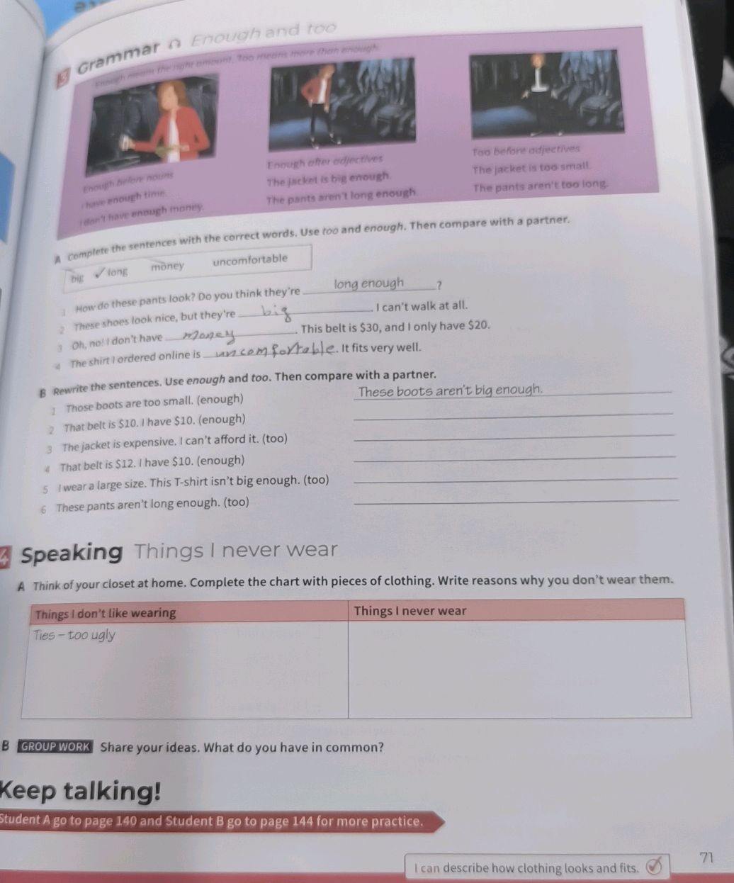 A Complete the sentences with the correct | StudyX