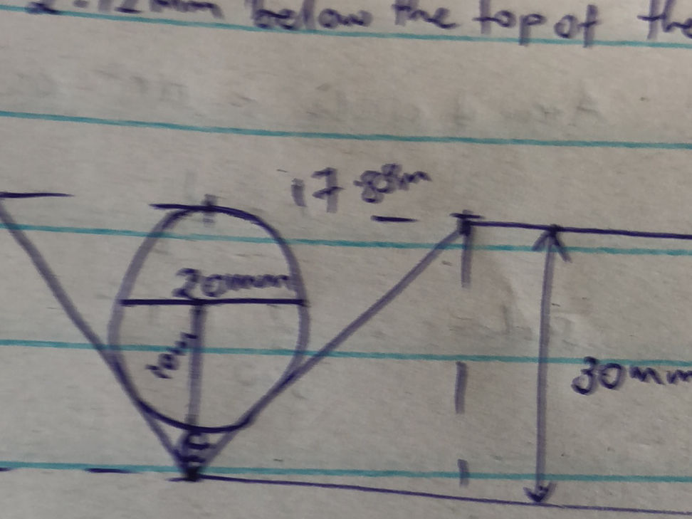 The image contains a diagram with dimensions | StudyX