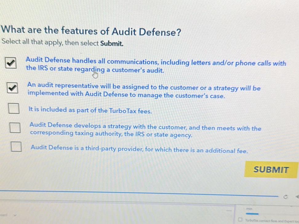 What are the features of Audit Defense? | StudyX