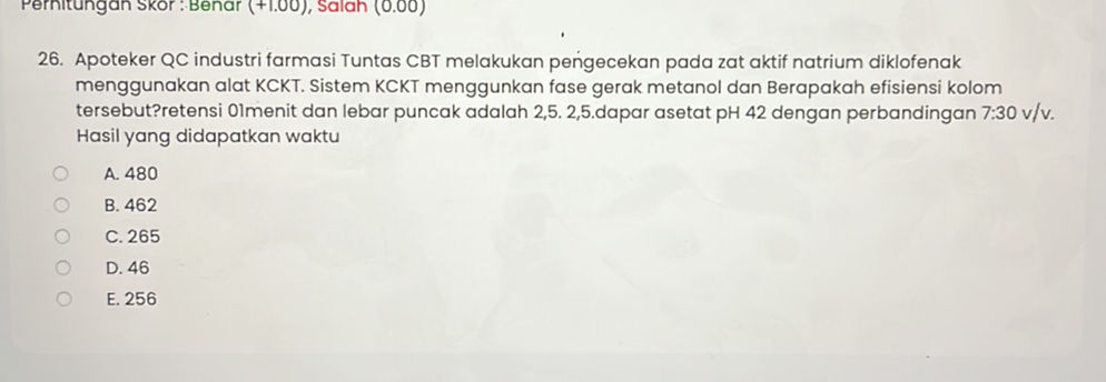 26. Apoteker QC industri farmasi Tuntas CBT | StudyX