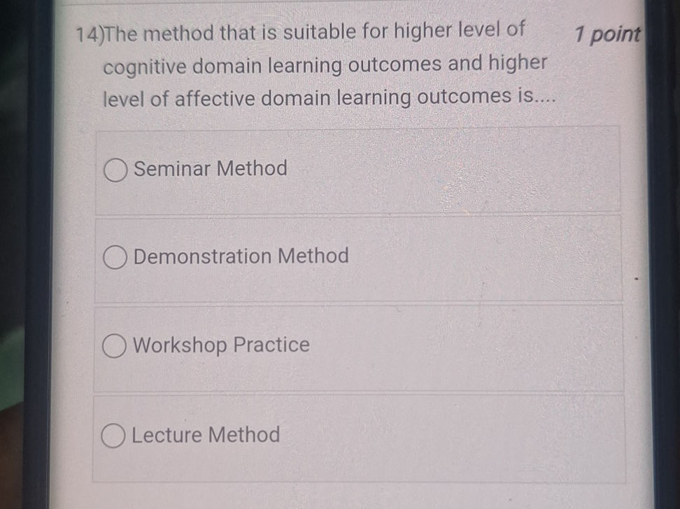 14) The method that is suitable for higher | StudyX