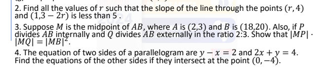 2. Find all the values of *r* such that the | StudyX