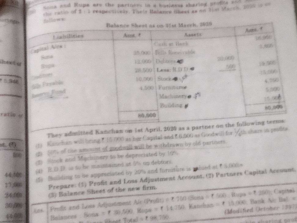 Sona and Rupa are the partners in a business | StudyX