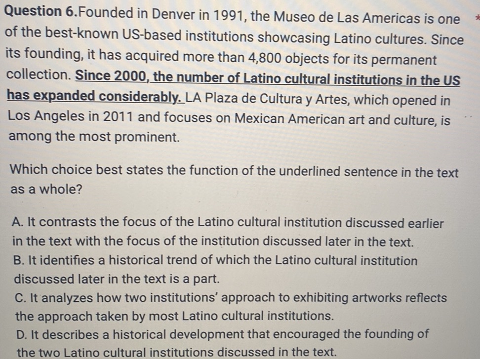 Question 6. Founded in Denver in 1991, the | StudyX
