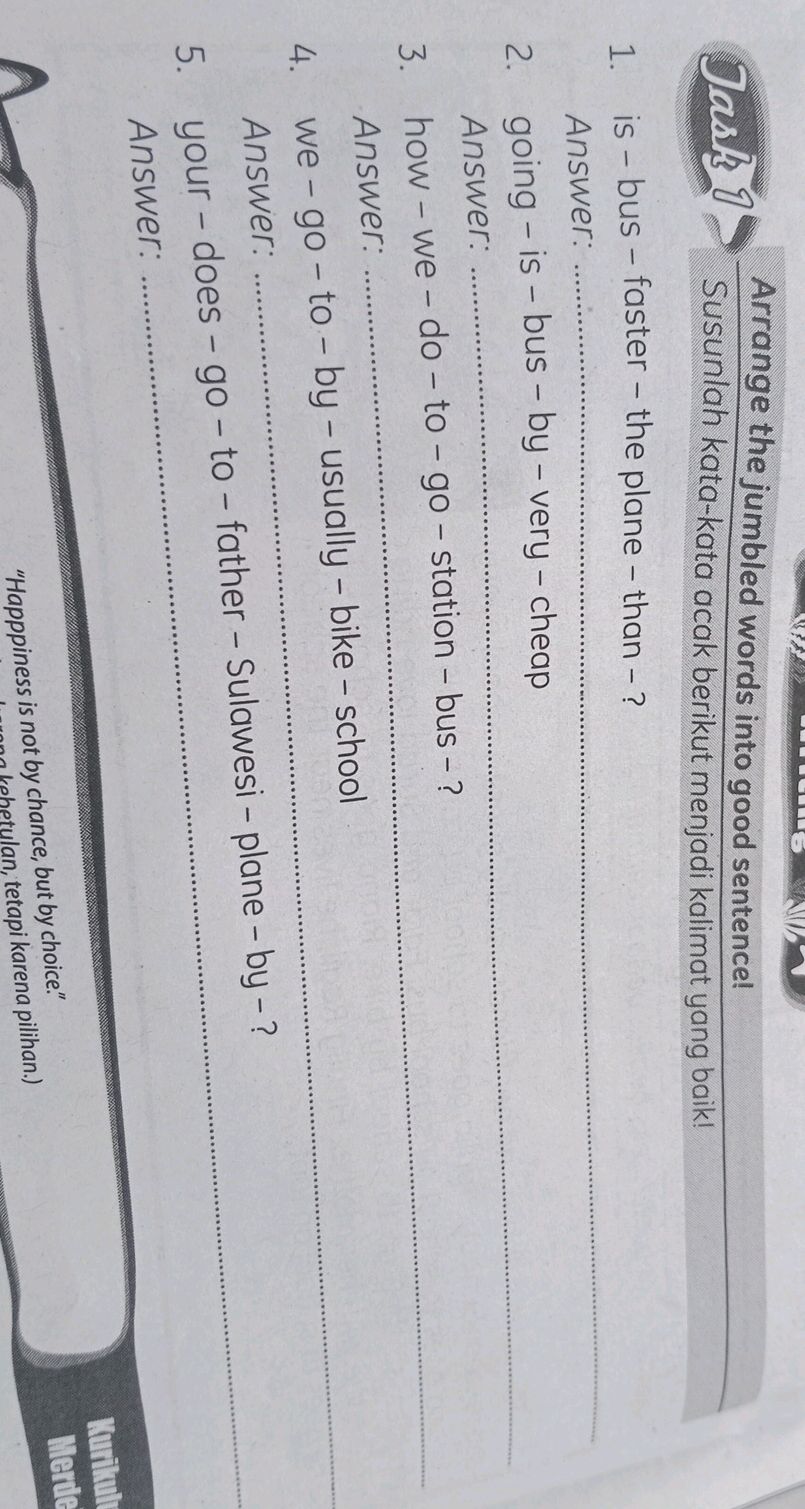 Arrange the jumbled words into good | StudyX