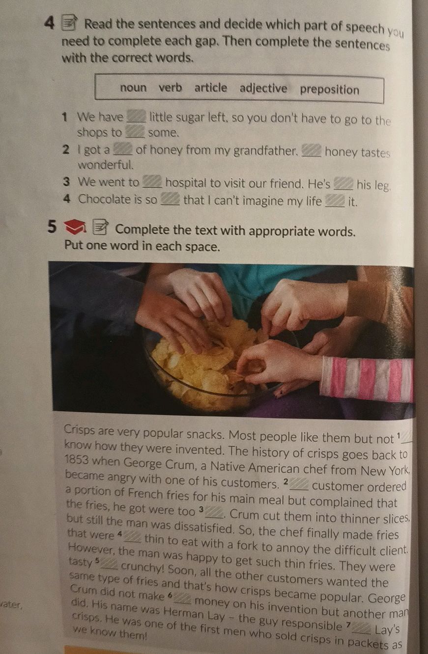 4 Read the sentences and decide which part | StudyX