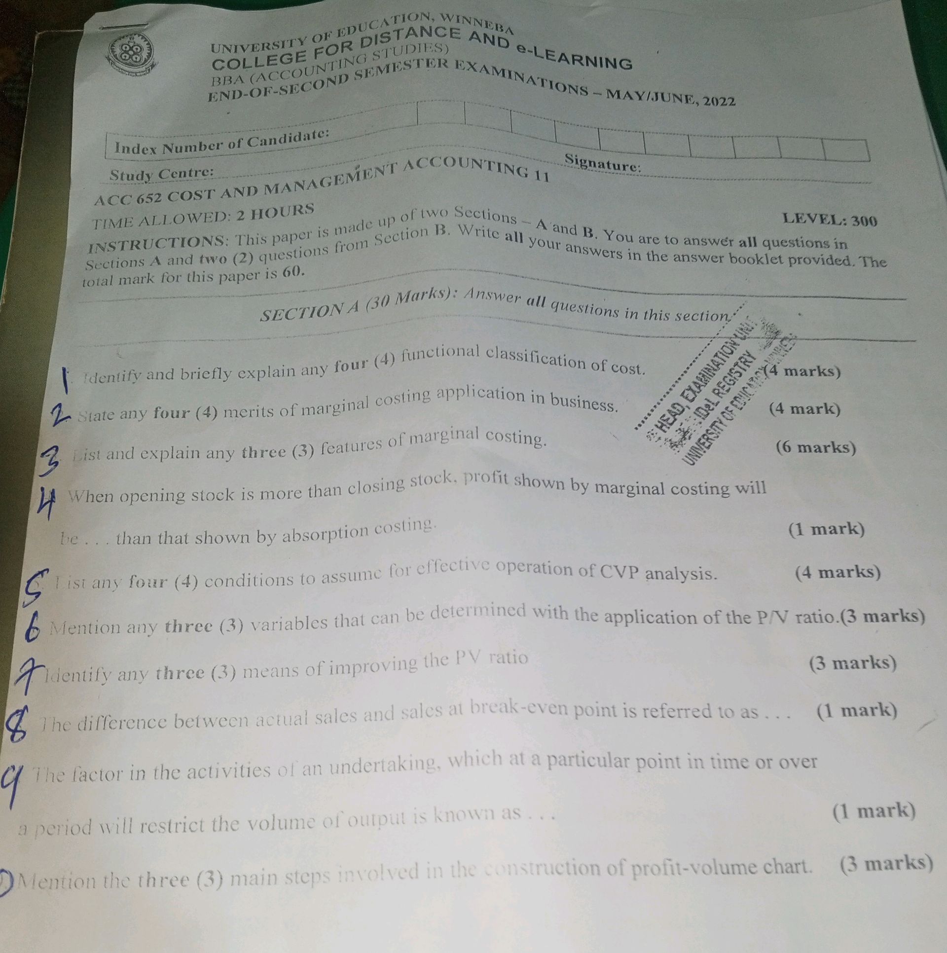 1. Identify and briefly explain any four (4) | StudyX
