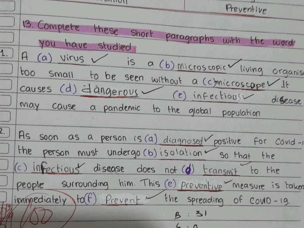 13. Complete these short paragraphs with the | StudyX