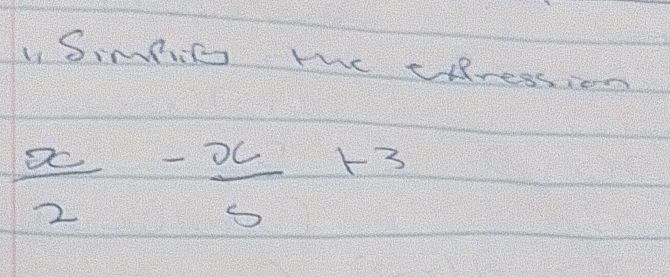 Simplify the expression $ {x}{2} - {x}{8} | StudyX