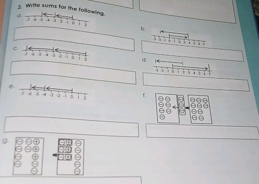 2. Write sums for the following. a. A | StudyX