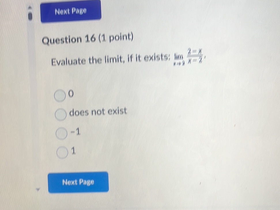 Evaluate the limit, if it exists: $_{x 2} | StudyX