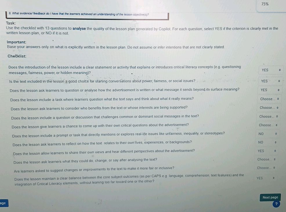 8. What evidence/feedback do I have that the | StudyX