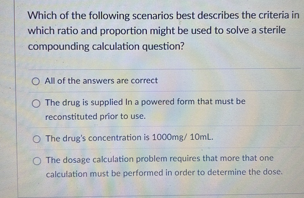 Which of the following scenarios best | StudyX
