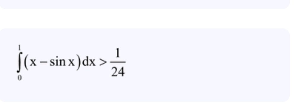 Integral of x - sin(x) from 0 to 1 | StudyX