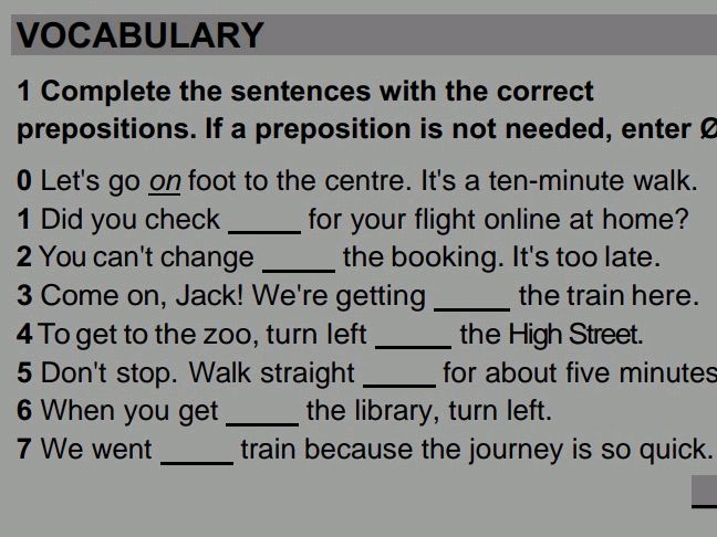 1 Complete the sentences with the correct | StudyX