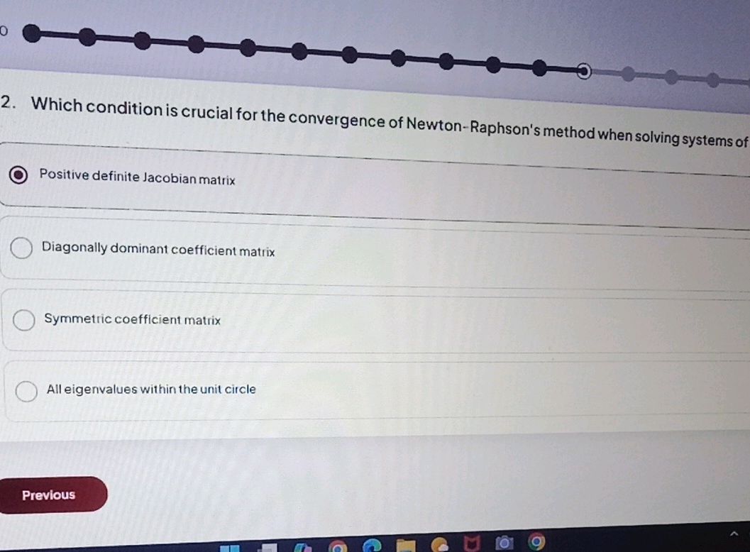 2. Which condition is crucial for the | StudyX