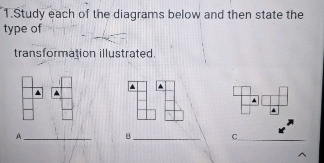 1. Study each of the diagrams below and then | StudyX