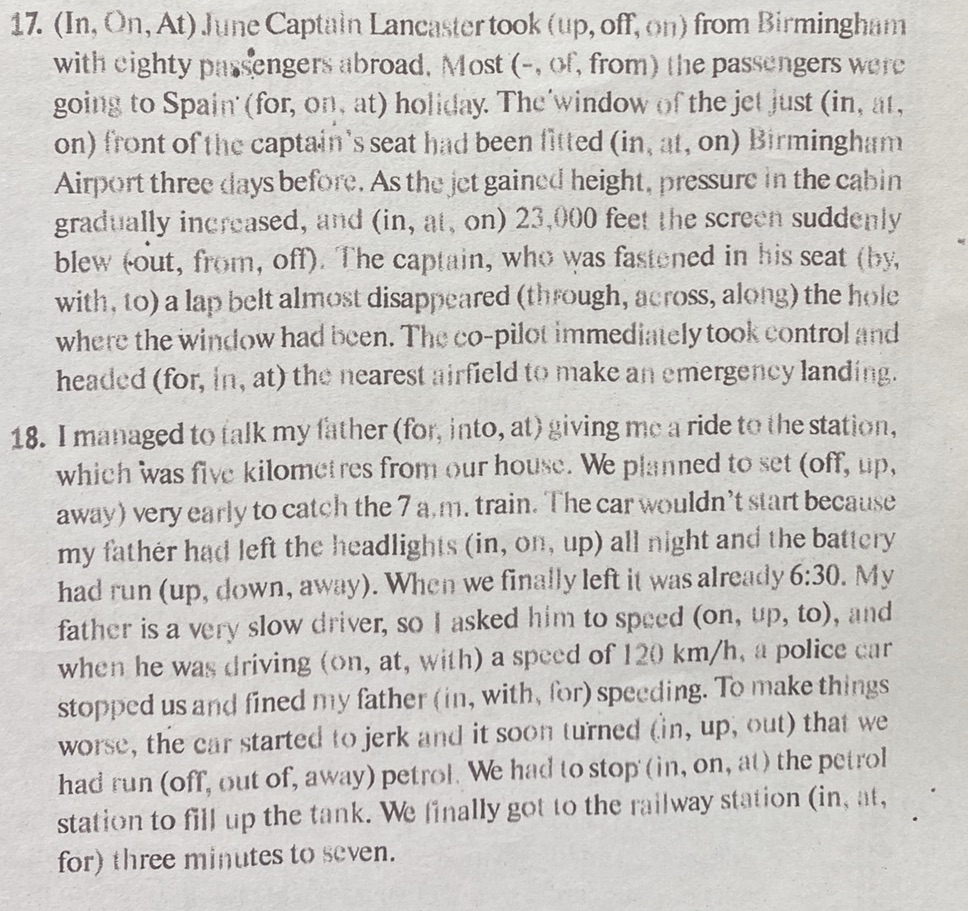 17. (In, On, At) June Captain Lancaster took | StudyX