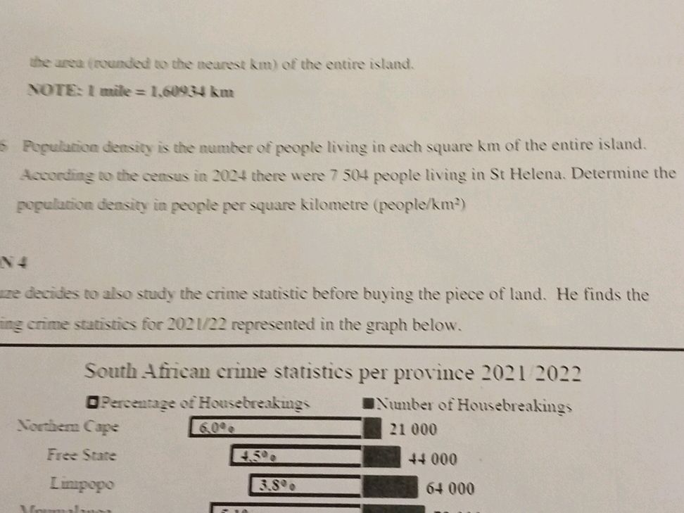 Population density is the number of people | StudyX