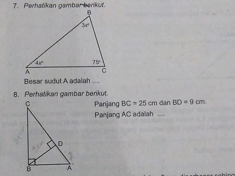 7. Perhatikan gambar berikut. ``` A -- | StudyX