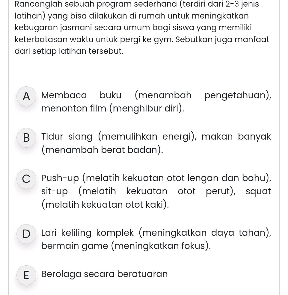Rancanglah sebuah program sederhana (terdiri | StudyX