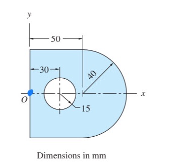 The image shows a 2D shape with dimensions | StudyX