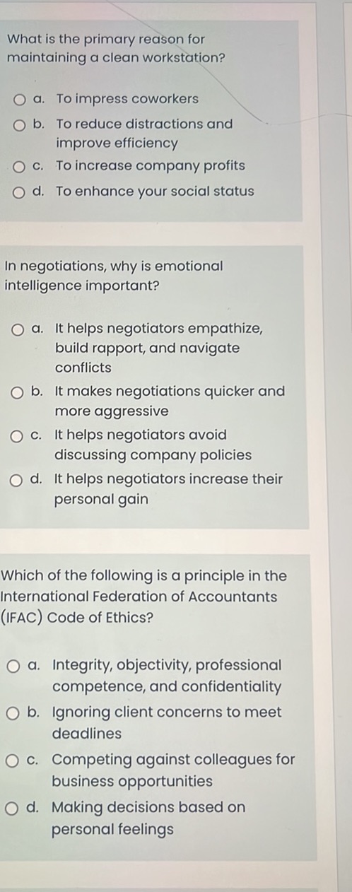 What is the primary reason for maintaining a | StudyX