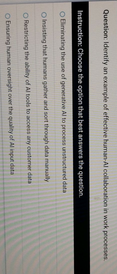 Question: Identify an example of effective | StudyX