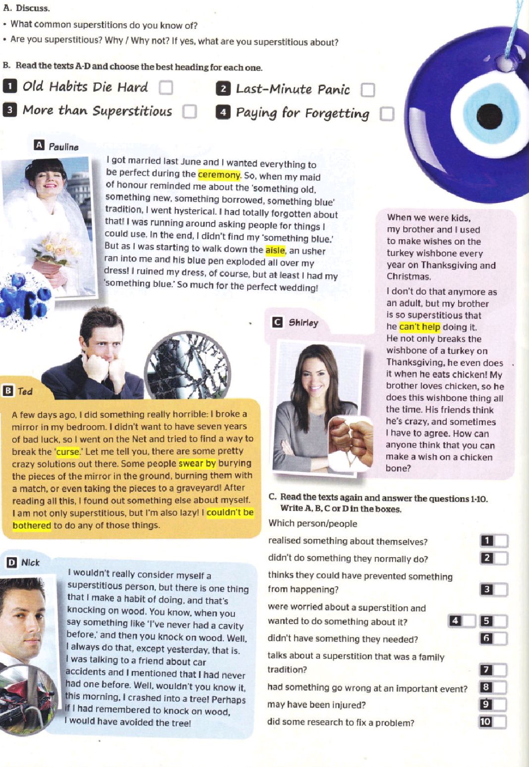 A. Discuss. - What common superstitions do | StudyX