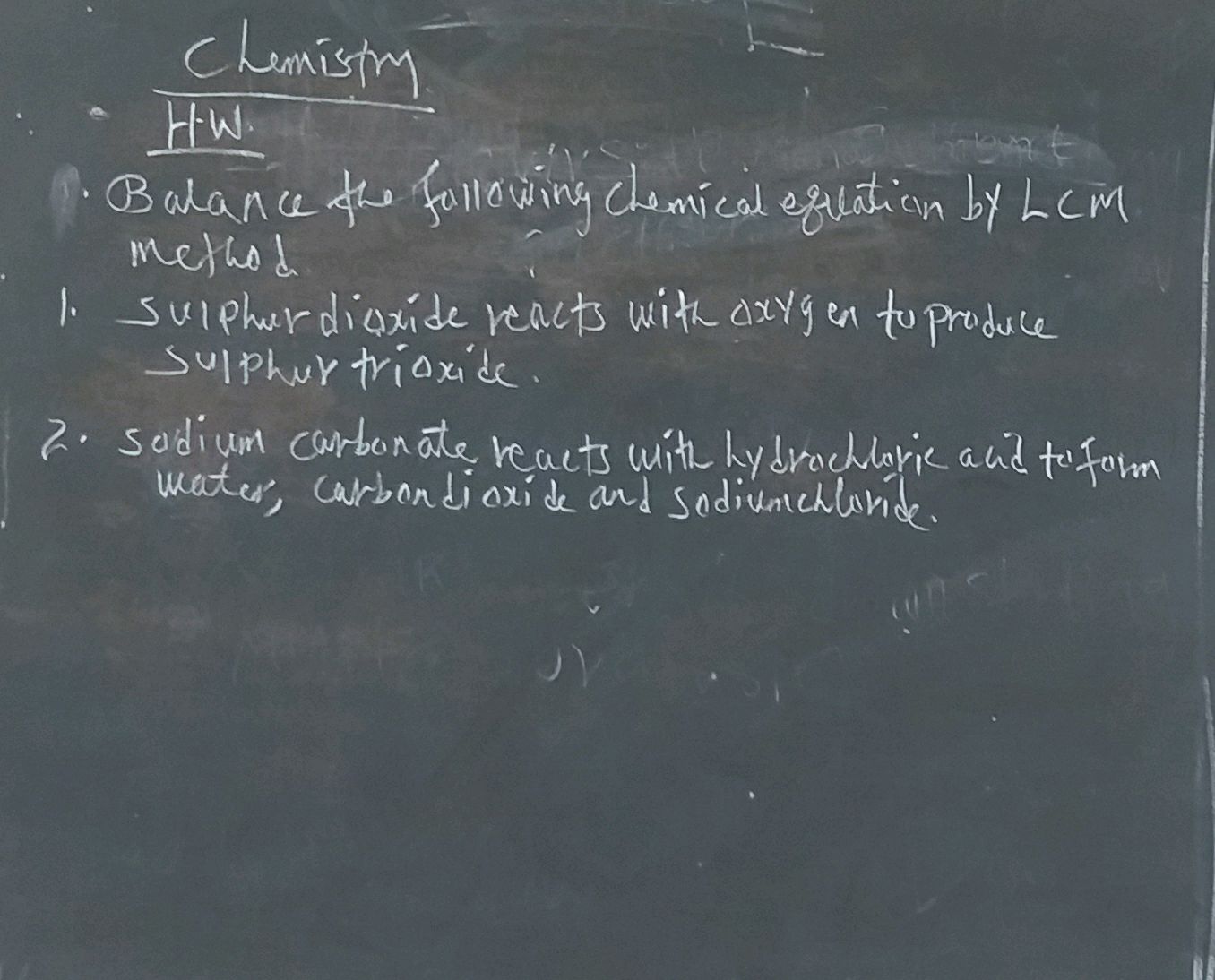 Balance the following chemical equation by | StudyX