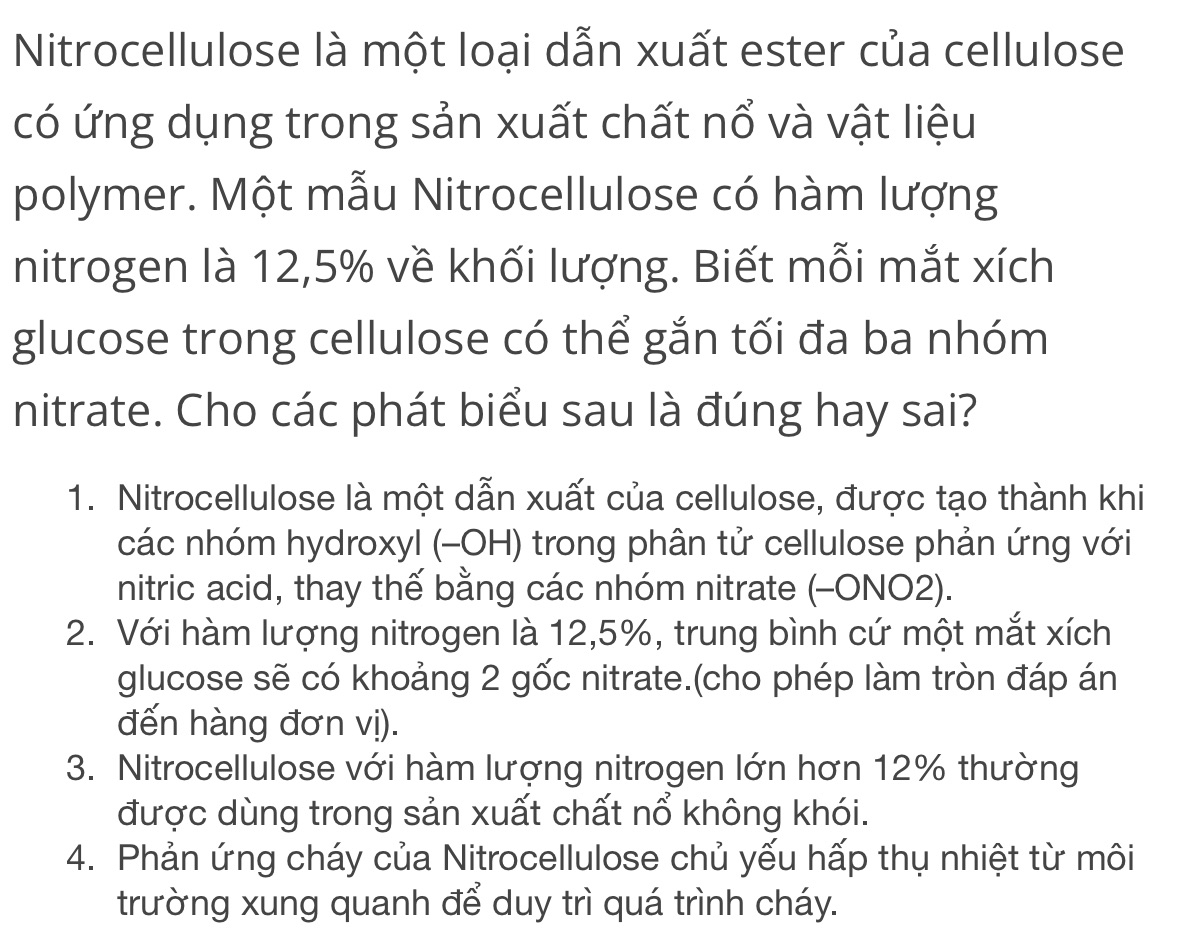 Nitrocellulose là một loại dẫn xuất ester