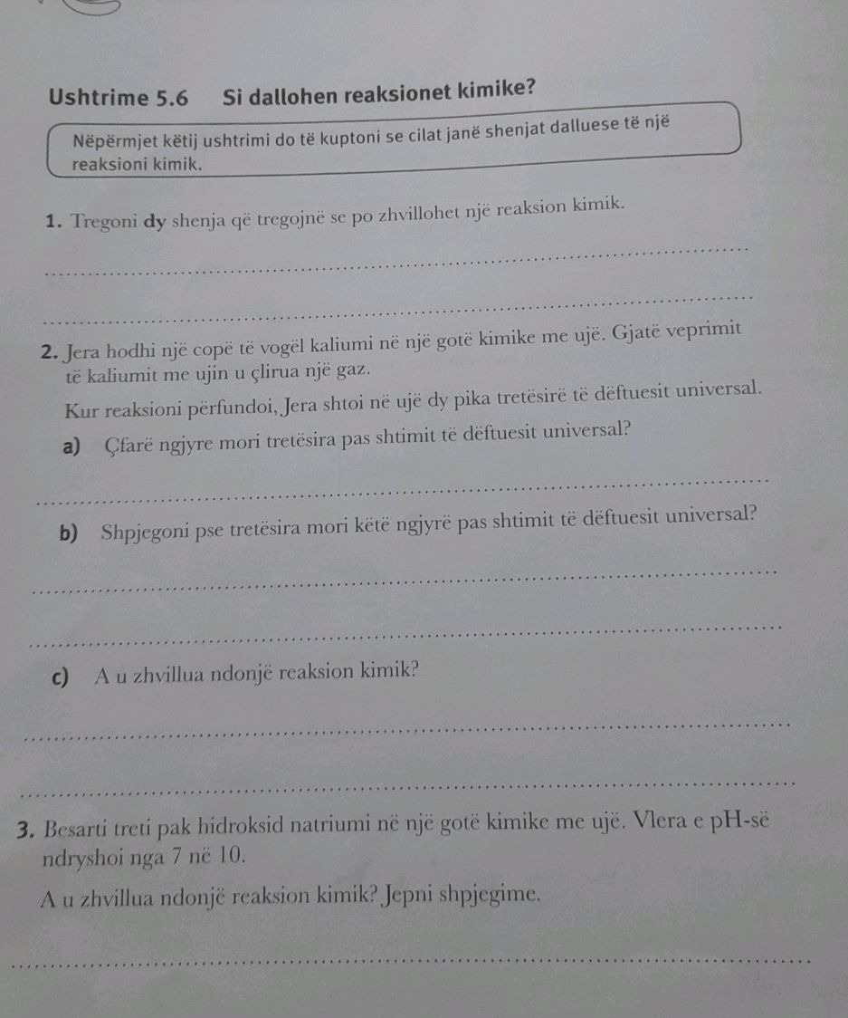 1. Tregoni dy shenja që tregojnë se po | StudyX