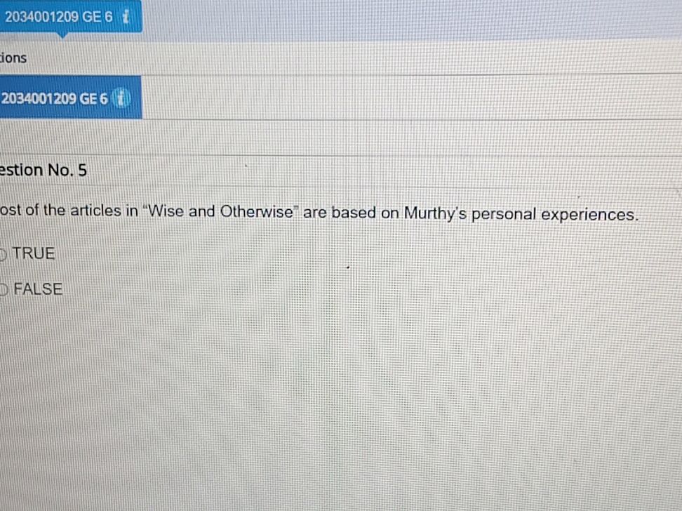 Question No. 5 Most of the articles in | StudyX