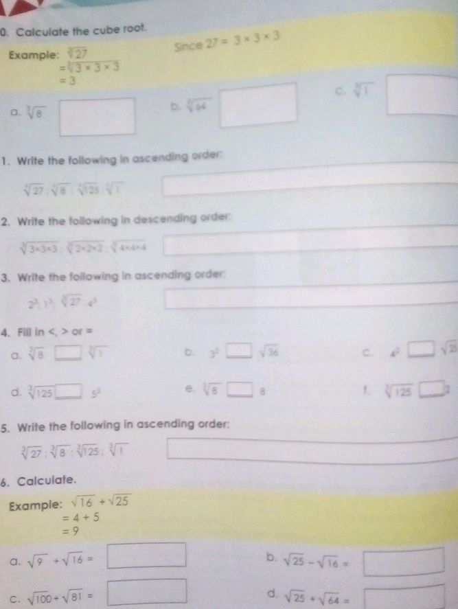 10. Calculate the cube root. Example: $ | StudyX