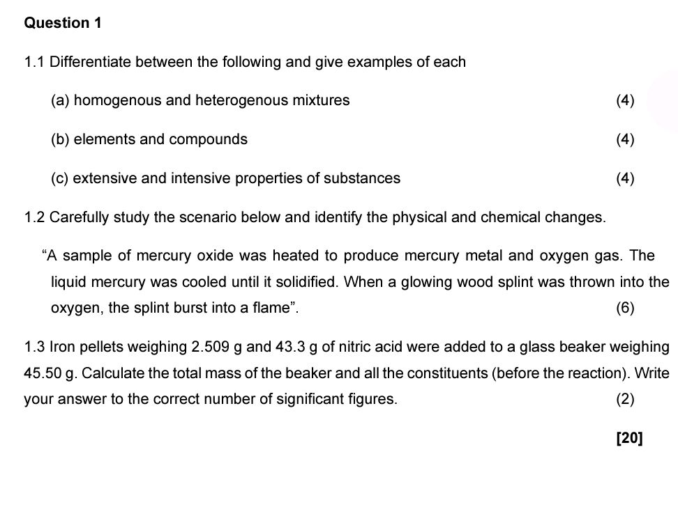 1.1 Differentiate between the following and | StudyX
