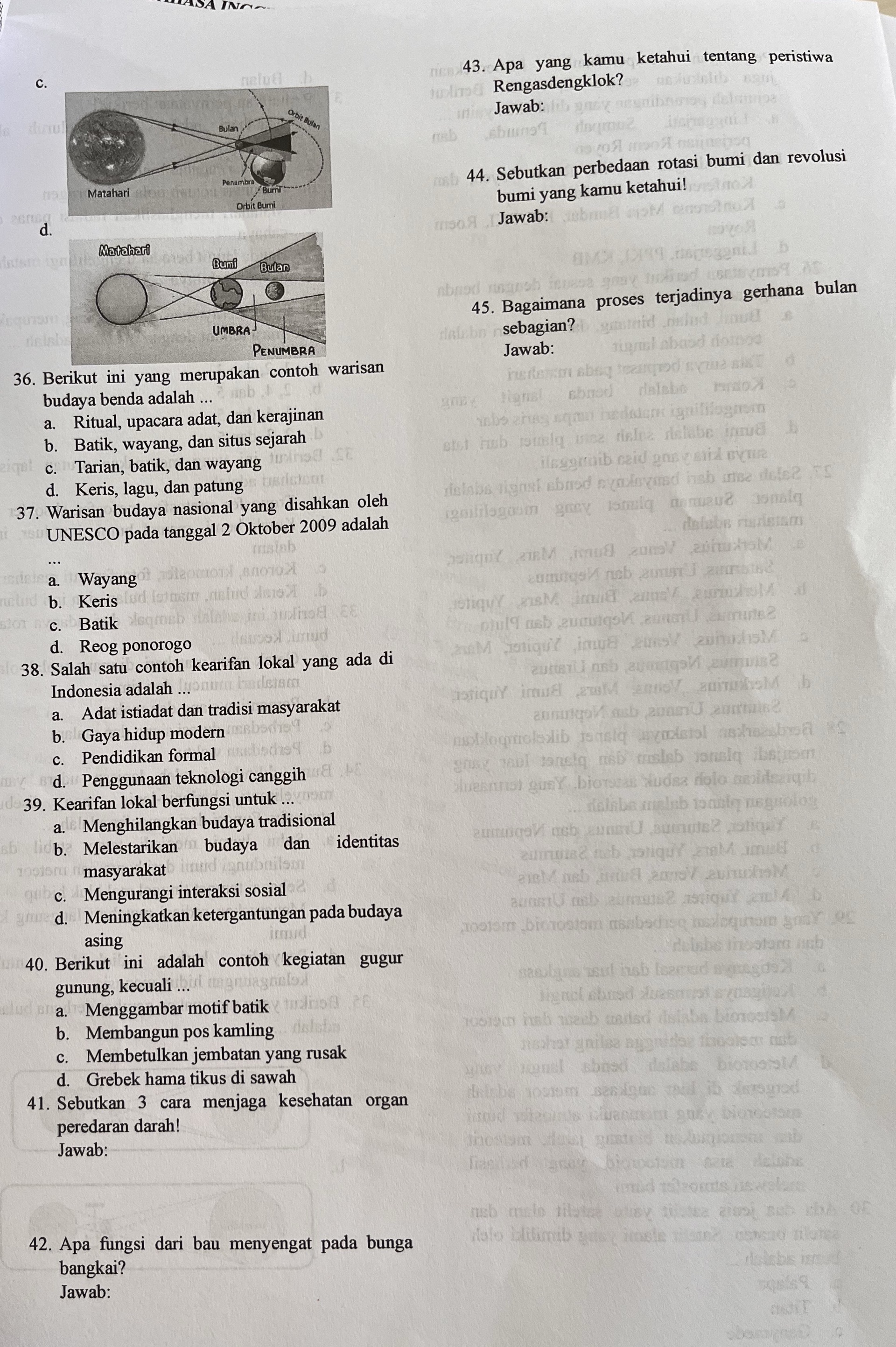 36. Berikut ini yang merupakan contoh | StudyX