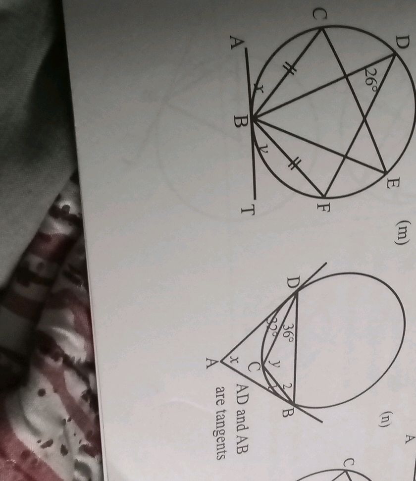 The image contains two geometry problems | StudyX