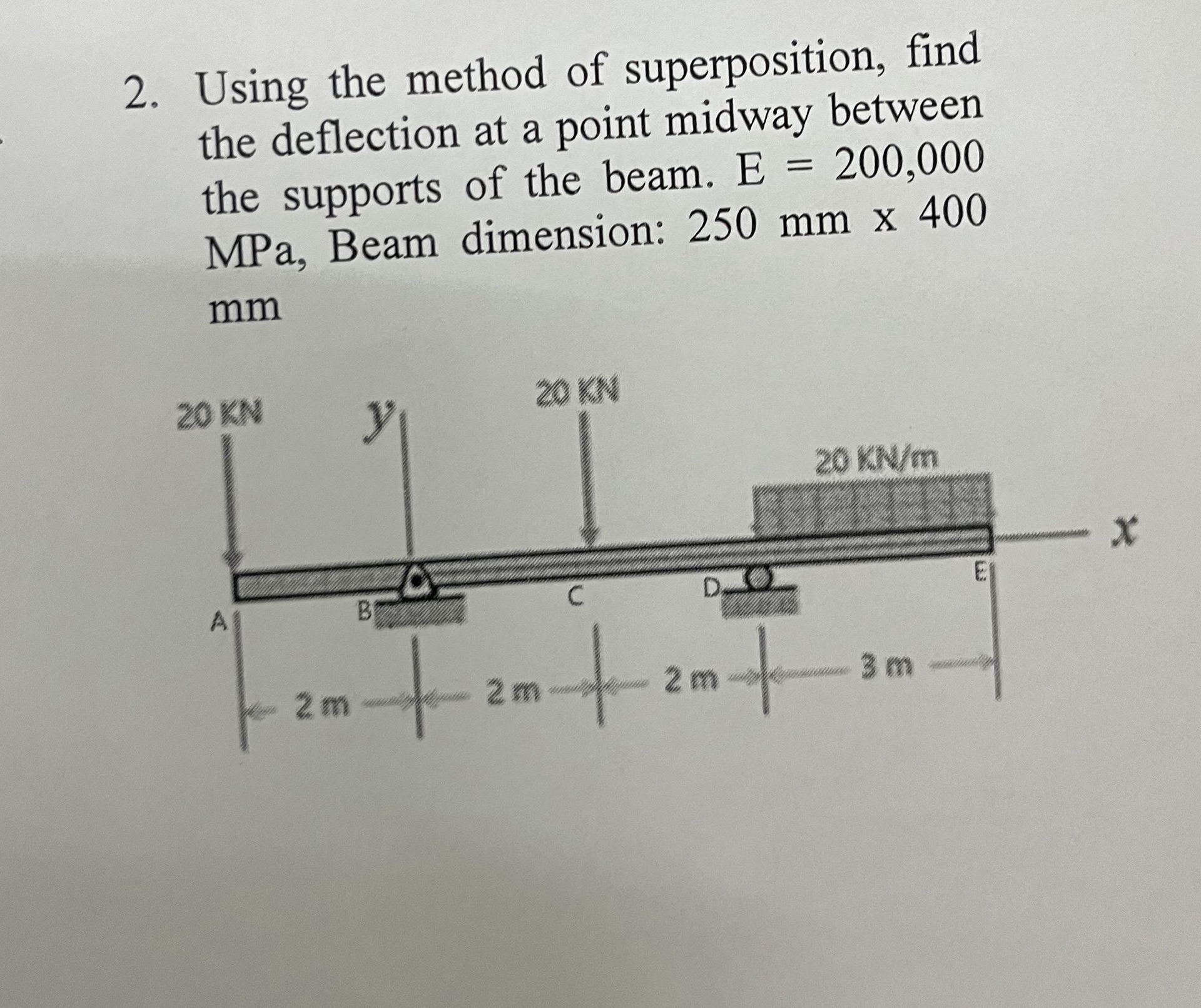 2. Using the method of superposition, find | StudyX