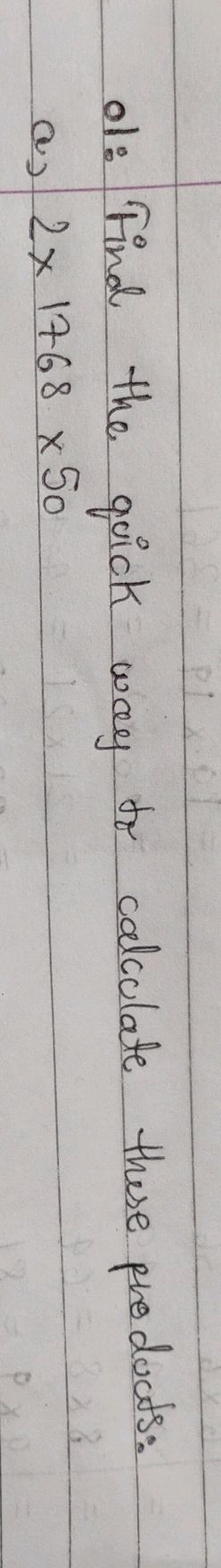 01: Find the quick way to calculate these | StudyX