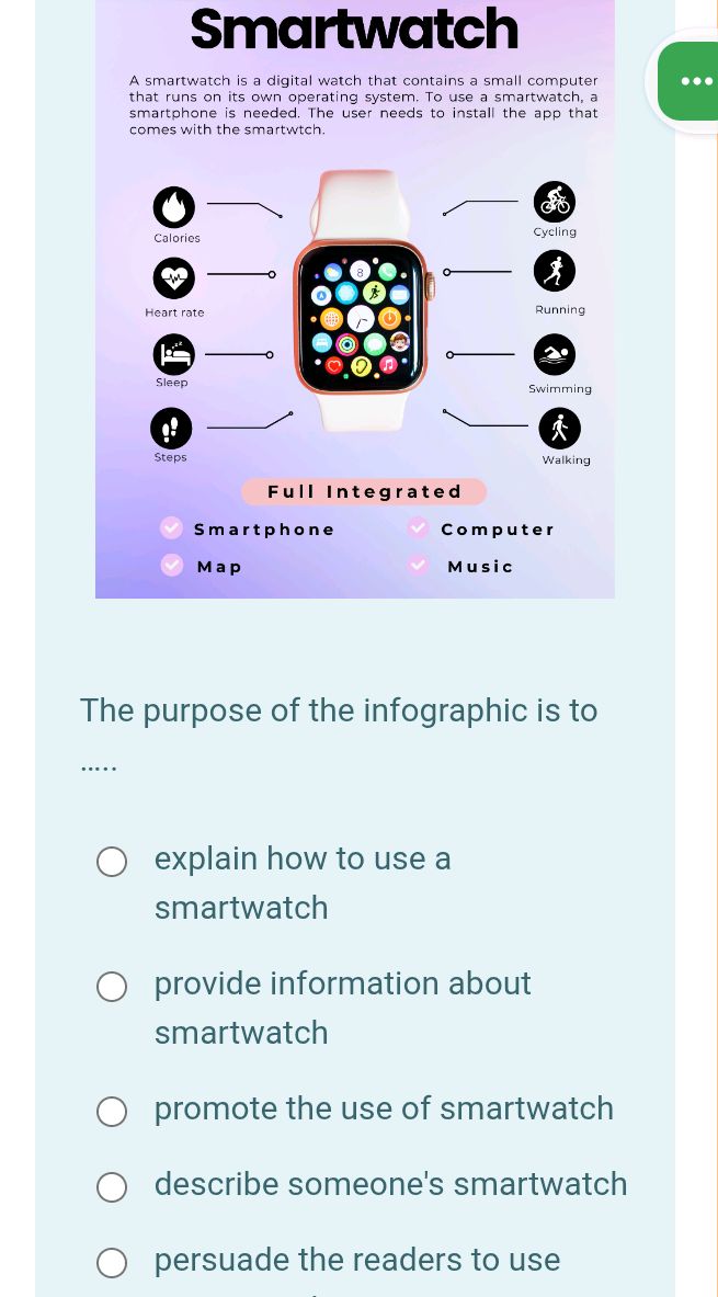 The purpose of the infographic is to | StudyX