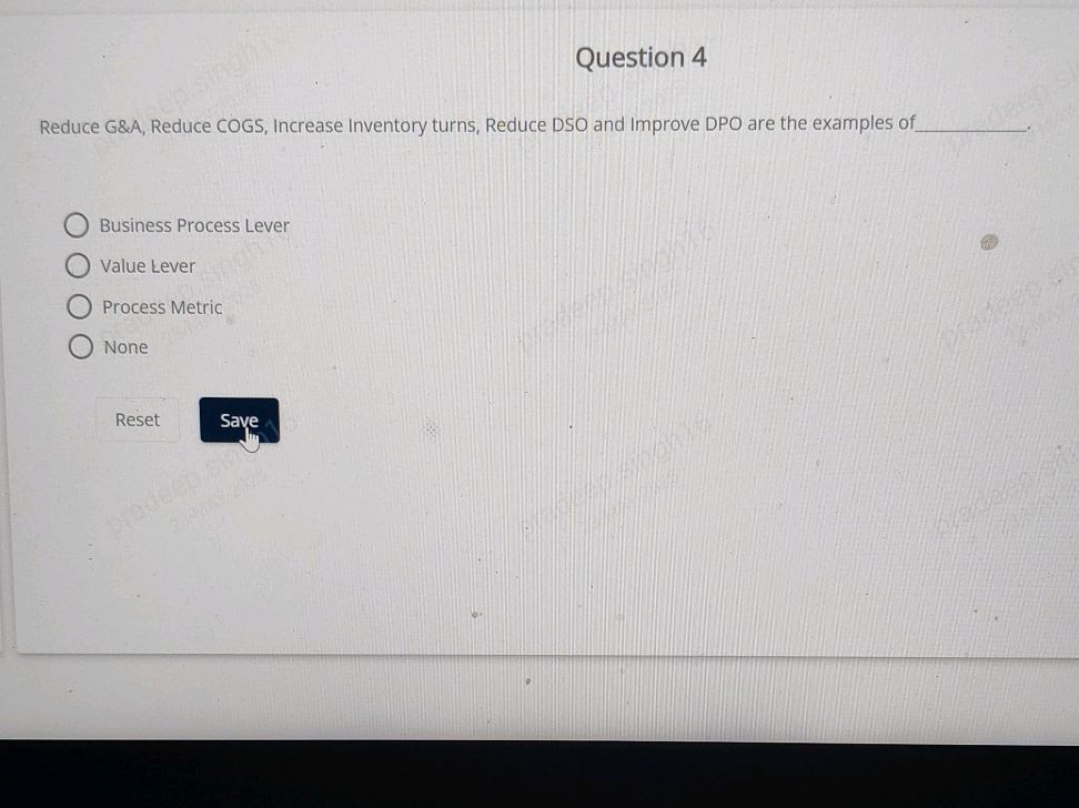 Question 4 Reduce G A, Reduce COGS, Increase | StudyX