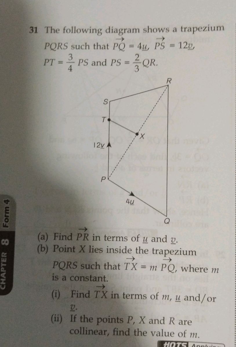 31 The following diagram shows a trapezium | StudyX