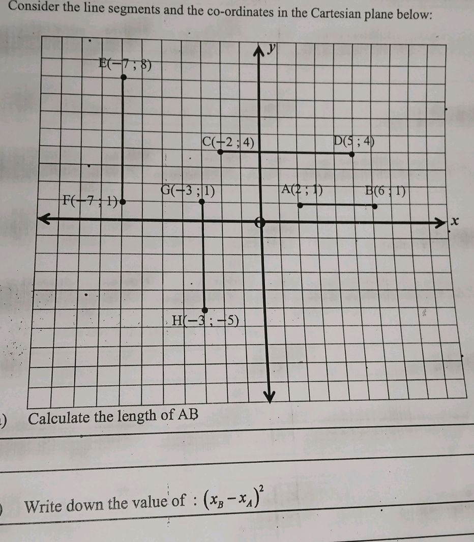 Consider the line segments and the | StudyX