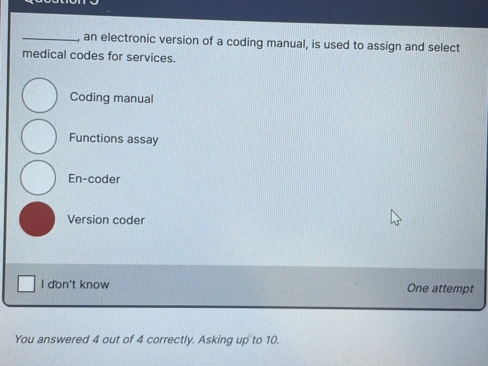 an electronic version of a coding | StudyX
