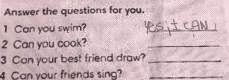 Answer the questions for you. 1 Can you | StudyX