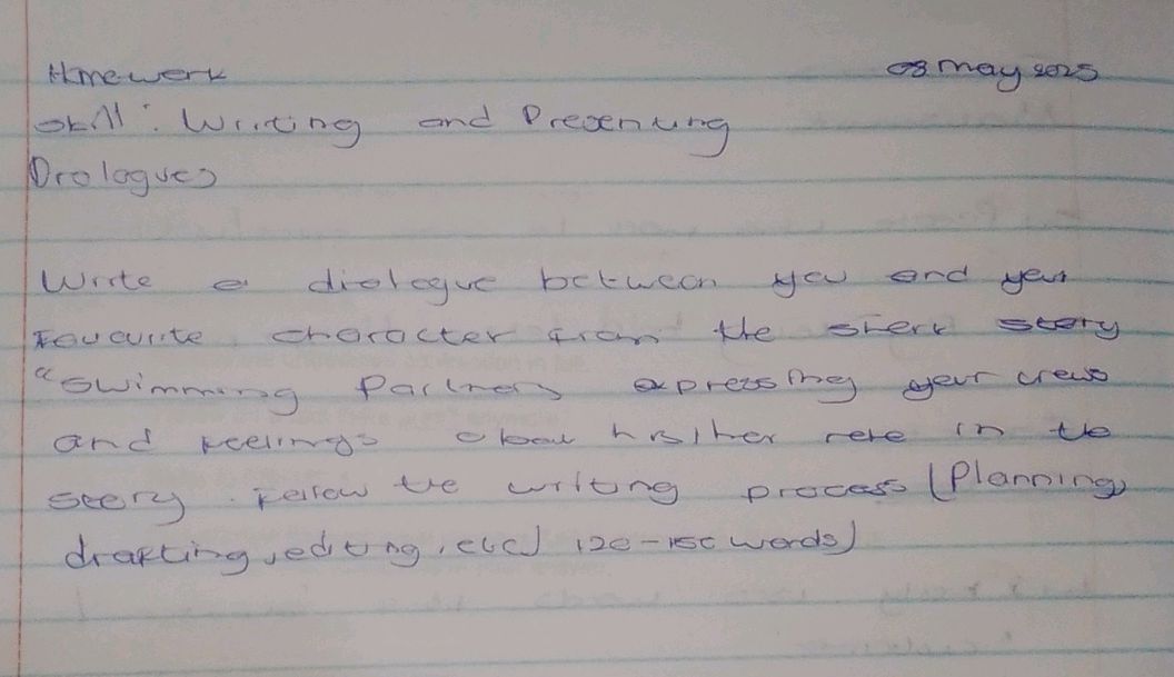 Write a dialogue between you and your | StudyX